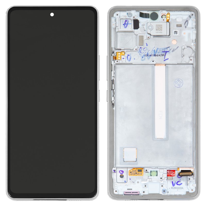 Дисплей для Samsung A536 Galaxy A53 5G, білий, з рамкою, Original ...